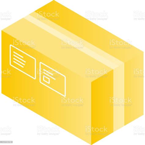 골판지 상자 패키지 3d 아이콘 아이소메트릭 벡터 3차원 형태에 대한 스톡 벡터 아트 및 기타 이미지 3차원 형태 닫은 등측투영법 Istock