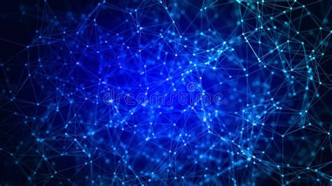 Moving Dots And Lines Transform Network Connection Structure Stock Footage Video Of Digital