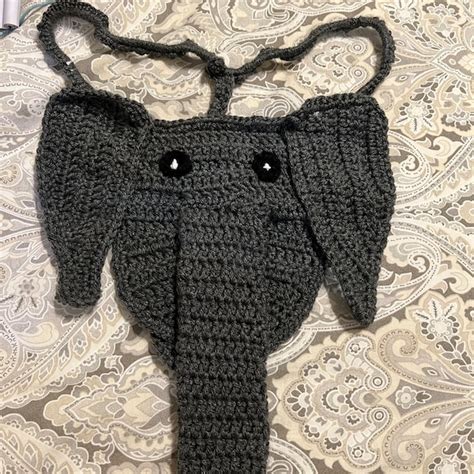 Crochet Mens Thong Pattern Pdf Elephant Thong Digital Download Etsy