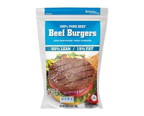 Aldi Frozen 100 Ground Beef Patties 85 Lean15 Fat Review Blob Blob