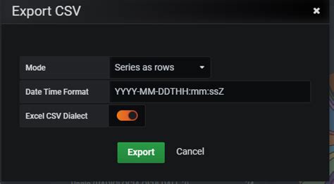 Grafana 7 Export Data In Excel Dialect Grafana Grafana Labs Community Forums