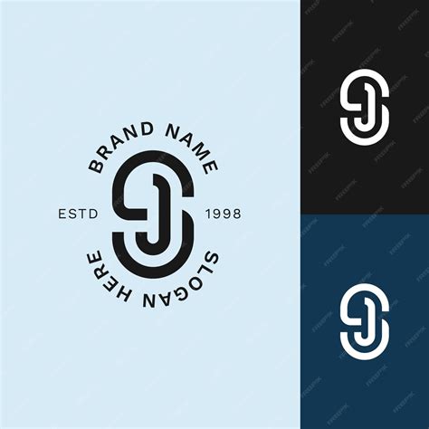 Free Vector Flat Design Js Monogram Logo Free Vector Flat Design Js Monogram Logo