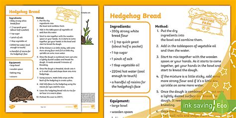 Hedgehog Bread Recipe