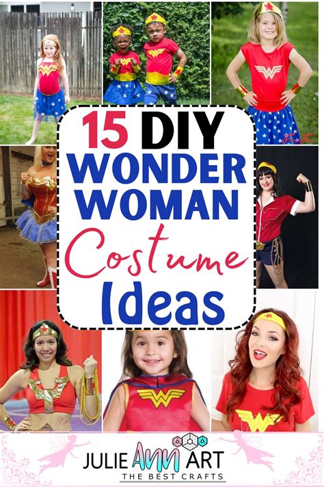 15 Diy Wonder Woman Costume Ideas To Look Like A Princess Julie Ann Art