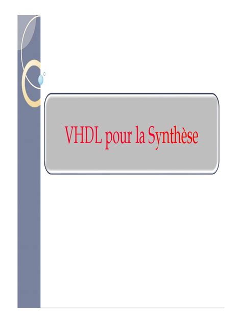 cours2 vhdl pdf vhdl conception