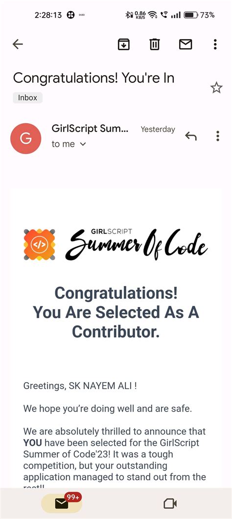 Sk Nayem Ali On Linkedin Gssoc Opensource Girlscriptsummerofcode Gssoc Gssoc23