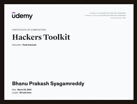 Syagam Reddy Bhanu Prakash Reddy On Linkedin Udemycertificate