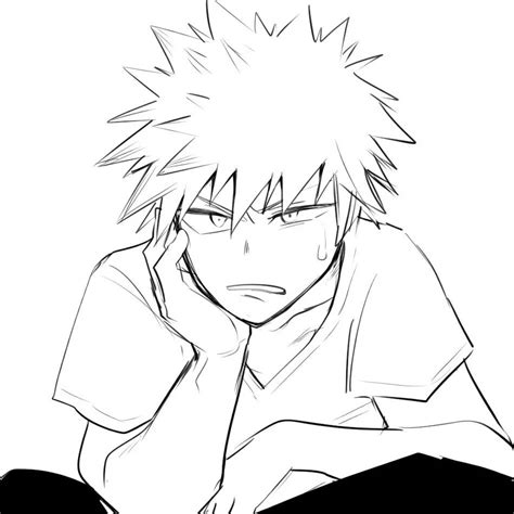 Bakugo Coloring Pages Bakugou Is Angry At Uraraku But Continues To