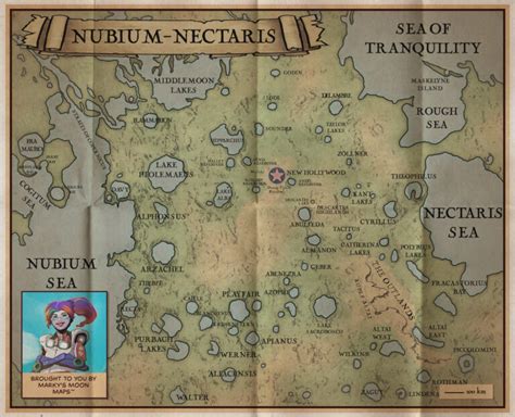 Map Of The Terraformed Moon Nubium Nectaris Region Cyberpink®