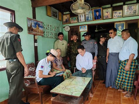 သာယာဝတီမြို့နယ်၌ လူဦးရေနှင့် အိမ်အကြောင်းအရာ သန်းခေါင်းစာရင်းကောက်ယူရေး သင်တန်းသားများ လက်တွေ့က