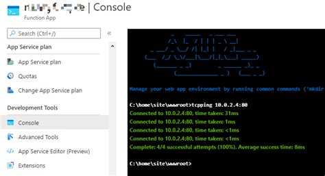 cannot connect via to azure vm from function app stack overflow