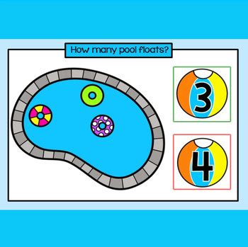 Boom Cards Counting And Number Words Pool Floats TPT