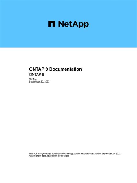 Ontap 9 Documentation Pdf