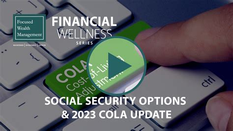 Social Security Options And 2023 Cola Update Focused Wealth Management