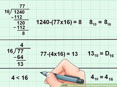 How To Convert From Decimal To Hexadecimal 15 Steps