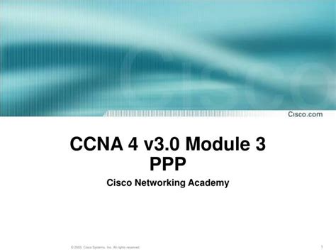 ppt ccna 4 v3 0 module 3 ppp powerpoint presentation free download