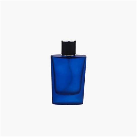 50ml Blue Frosted Glass Perfume Bottle Manufacturer Factory Supplier
