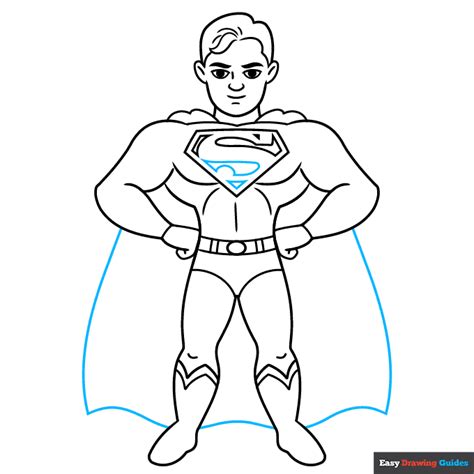 How To Draw An Easy Superman Really Easy Drawing Tutorial