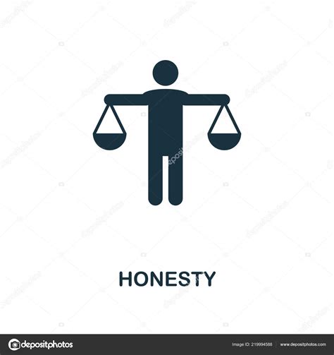 Honesty Icon Monochrome Style Design From Business Ethics Icon Collection Ui And Ux Pixel