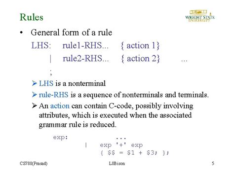 Bison Parser Generator Adapted From Material By Charles