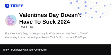 Tiltify Valentines Day Doesnt Have To Suck 2024