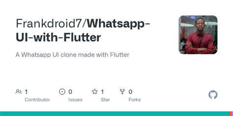 Github Frankdroid7whatsapp Ui With Flutter A Whatsapp Ui Clone Made With Flutter