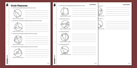 👉 Circle Theorems Gcse Questions Beyond Maths Twinkl