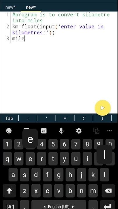 24 Program Is To Convert Kilometres Into Miles In Python Pythonprogramming