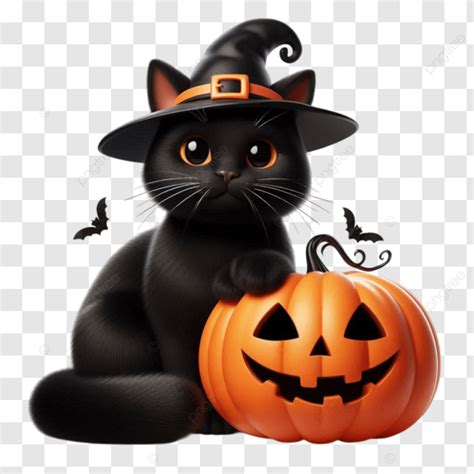 투명한 배경에서 할로윈을 위한 3d 검은 고양이와 잭오랜턴 투명한 배경에서 할로윈을 위한 3d 검은 고양이와 잭오랜턴 할로윈을 위한 3d 검은 고양이와 잭오랜턴 할로윈
