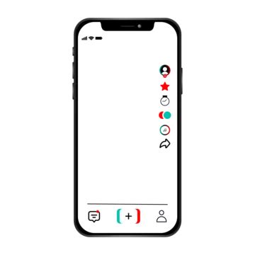 Empty Tiktok Interface App Mobile Frame Vector Transp Vrogue Co