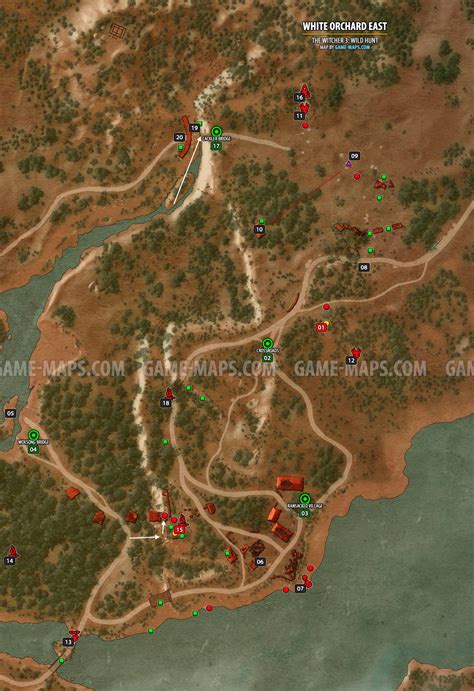 White Orchard East Map The Witcher 3 Game