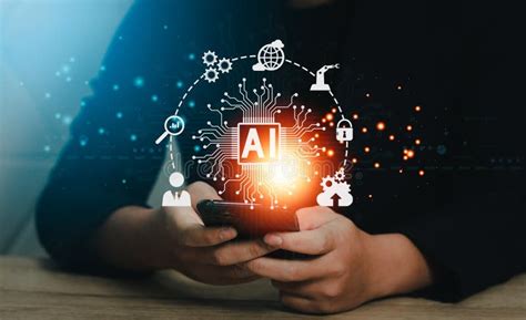 Ai With Young Businessman Using Smartphone Ai Machine Learning
