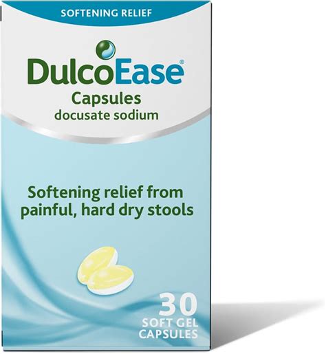 Dulcoease 100 Mg Docusate Sodium Capsules Softening Constipation