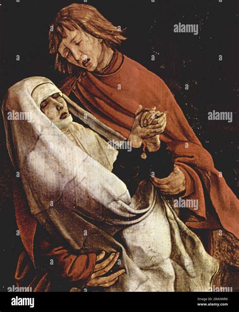 Virgin And Mary Magdalen At The Foot Of The Cross Detail From The