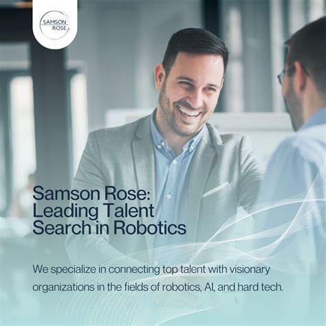 Samson Rose On Linkedin Talentsearch Robotics Ai Hardtech Innovation Toptalent…