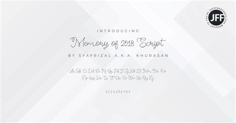 Memory Of 2018 Script Font Download Free JustFreeFonts Com