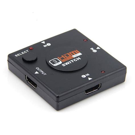 3 port hdmi splitter switcher 1 x 3 mini hdmi port 3 input 1 output til