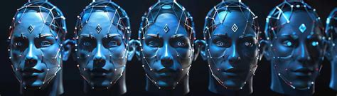 Illustration 3d Model Ai Facial Recognition System For Security And Surveillance Applications