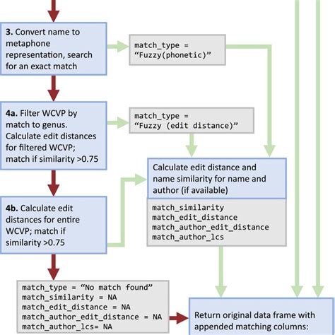 Name Matching Process That Is Implemented In The Function Download Scientific Diagram