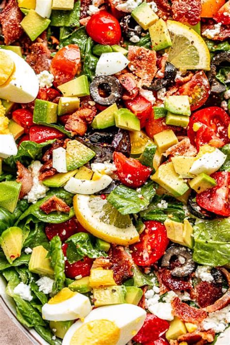 Mediterranean Cobb Salad Easy And Healthy Summer Salad Recipe