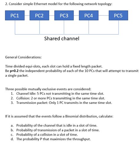 Consider Simple Ethernet Model For The Following Chegg Com