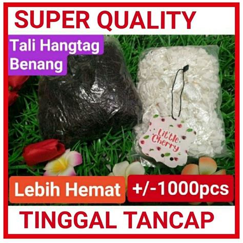 Jual Tali Hang Tag Benang Plastik Label Baju Tali Handtag Label Baju