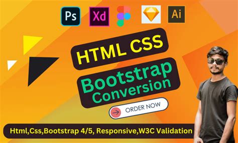 Convert Your Psd To Html Css Bootstrap Responsive Website By Mdemon89 Fiverr