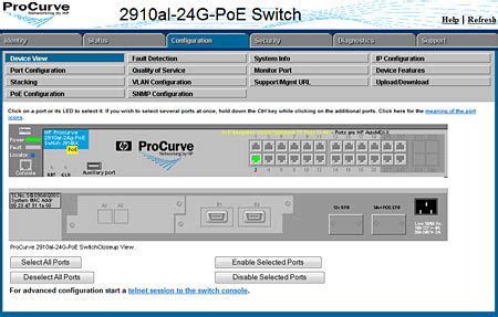 HP Switch Blank WebUI Networking Spiceworks Community