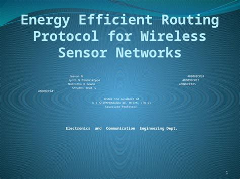 Pptx Ppt On Energy Efficient Routing Protocol For Wireless Sensor