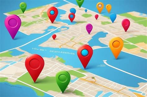Premium Photo 3d Realistic Location Map Pin Gps Pointer Markers
