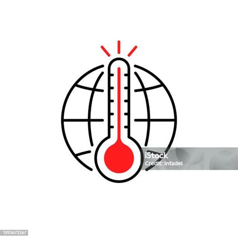 얇은 선 지구 온난화 또는 기후 변화 아이콘 0명에 대한 스톡 벡터 아트 및 기타 이미지 0명 개념 개선 Istock
