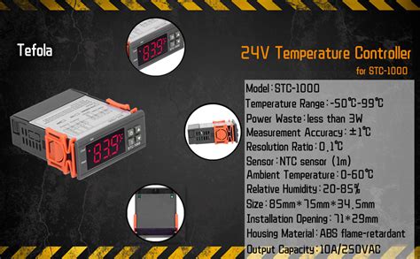 24v Temperature Controller For Stc 1000 Digital Display Temperature Controller Cooling And