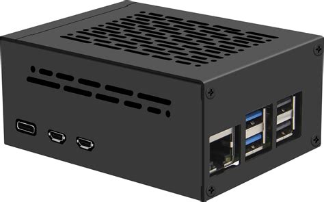 GeeekPi Raspberry Pi 5 Case With Official Active Cooler Support PCIe M 2 NVMe SSD Shield Top