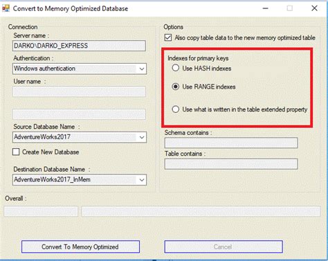 Converting A Database To In Memory Oltp Simple Talk